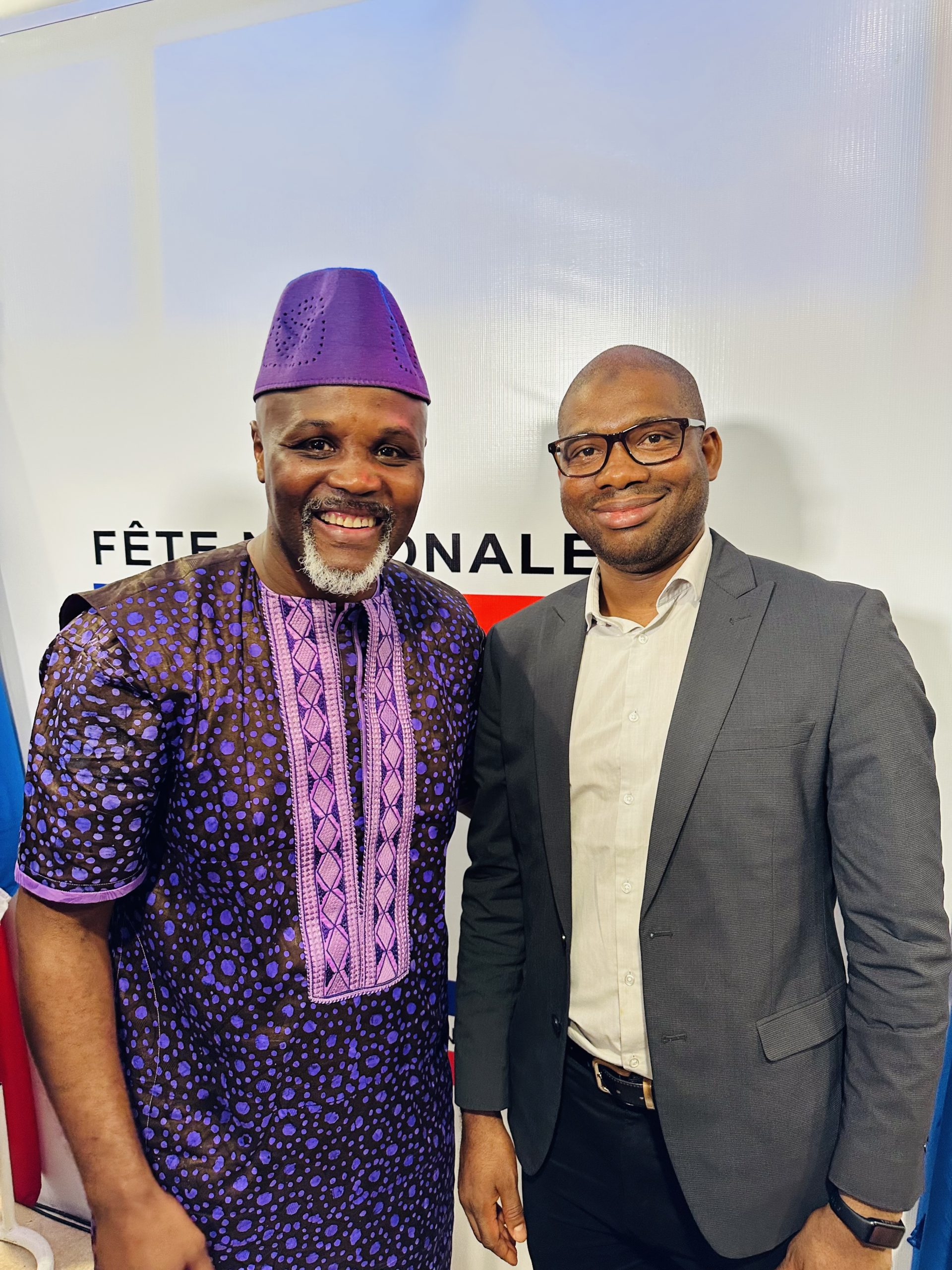 Macka Baldé Dg de l’ANVJ, et Lansana Bea Diallo ministre de la jeunesse ...